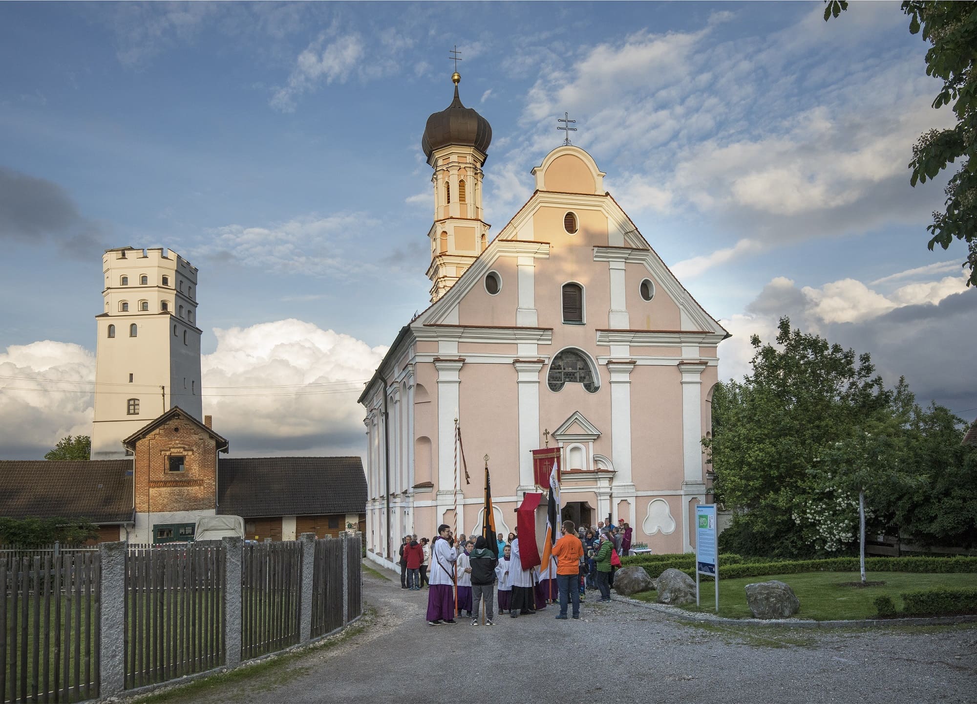 Wallfahrtskirche in Biberbach bei Augsburg in Bayerisch Schwaben